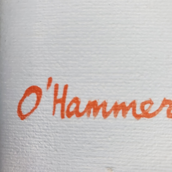 O'Hammer | Art | Vtg Original Oil Painting On Canvas Clowns Signed ...